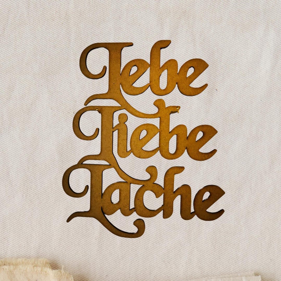 Laser Lettering Live, Love, Laugh as Wall Decoration Made of Wood - Etsy