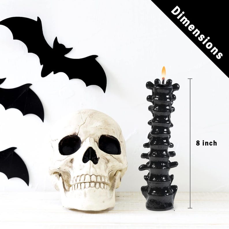 Zellinni Spine Candle - Spinal Cord Bone Decoration for Bedroom, Living ...