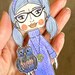 Laminated Paper Doll Libby Knowles Ready to Cut Out Art Doll and Clothes Dress up Doll, Paper ...