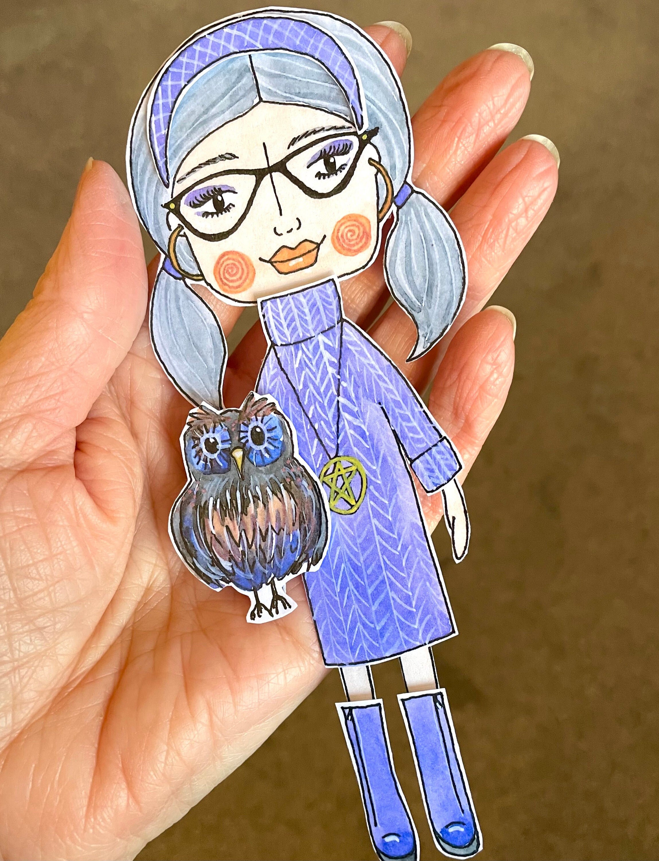 Laminated Paper Doll Libby Knowles Ready to Cut Out Art Doll and ...