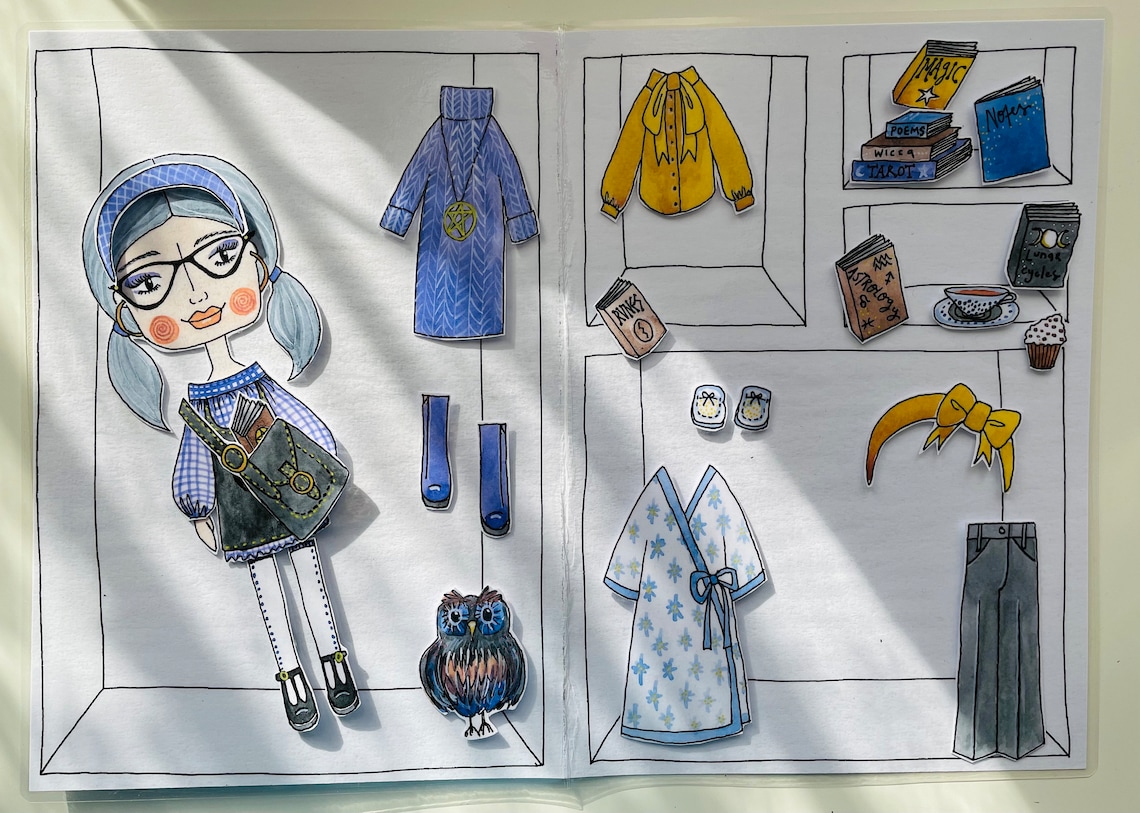 Laminated Paper Doll Libby Knowles Ready to Cut Out Art Doll and ...