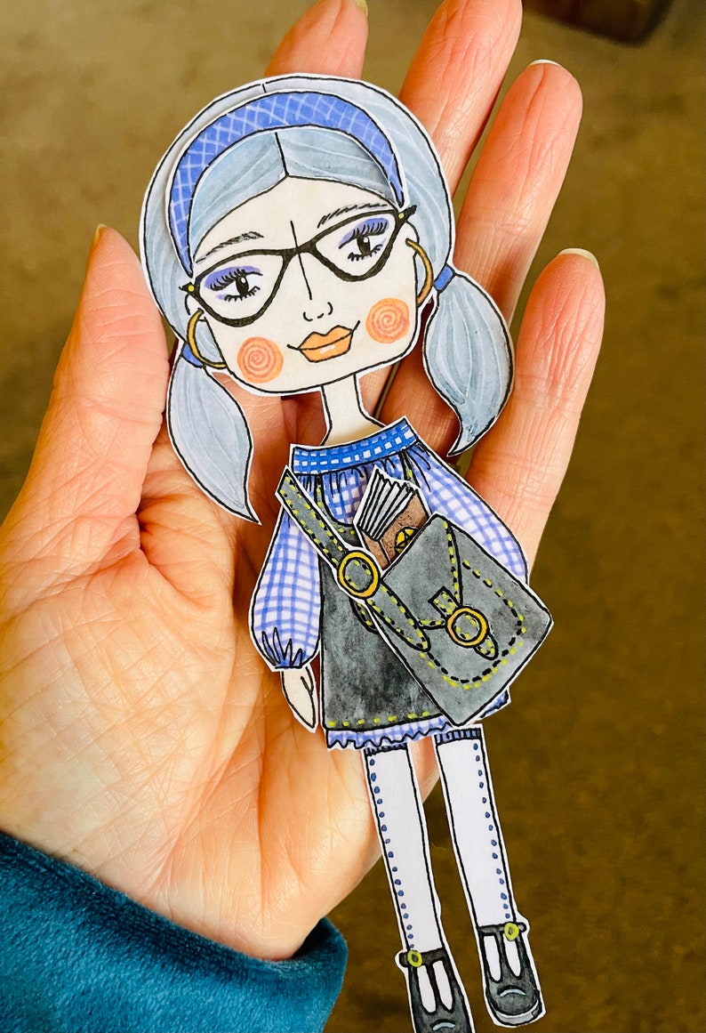 Laminated Paper Doll Libby Knowles Ready to Cut Out Art Doll and ...