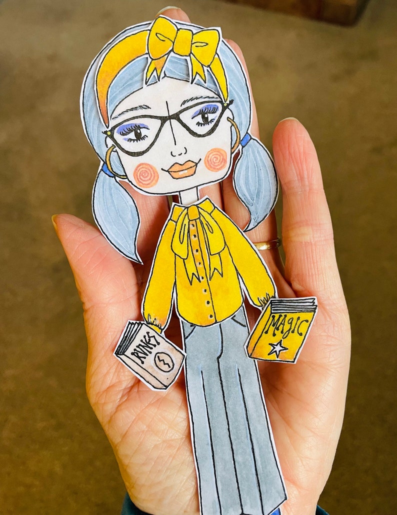 Laminated Paper Doll Libby Knowles Ready to Cut Out Art Doll and ...