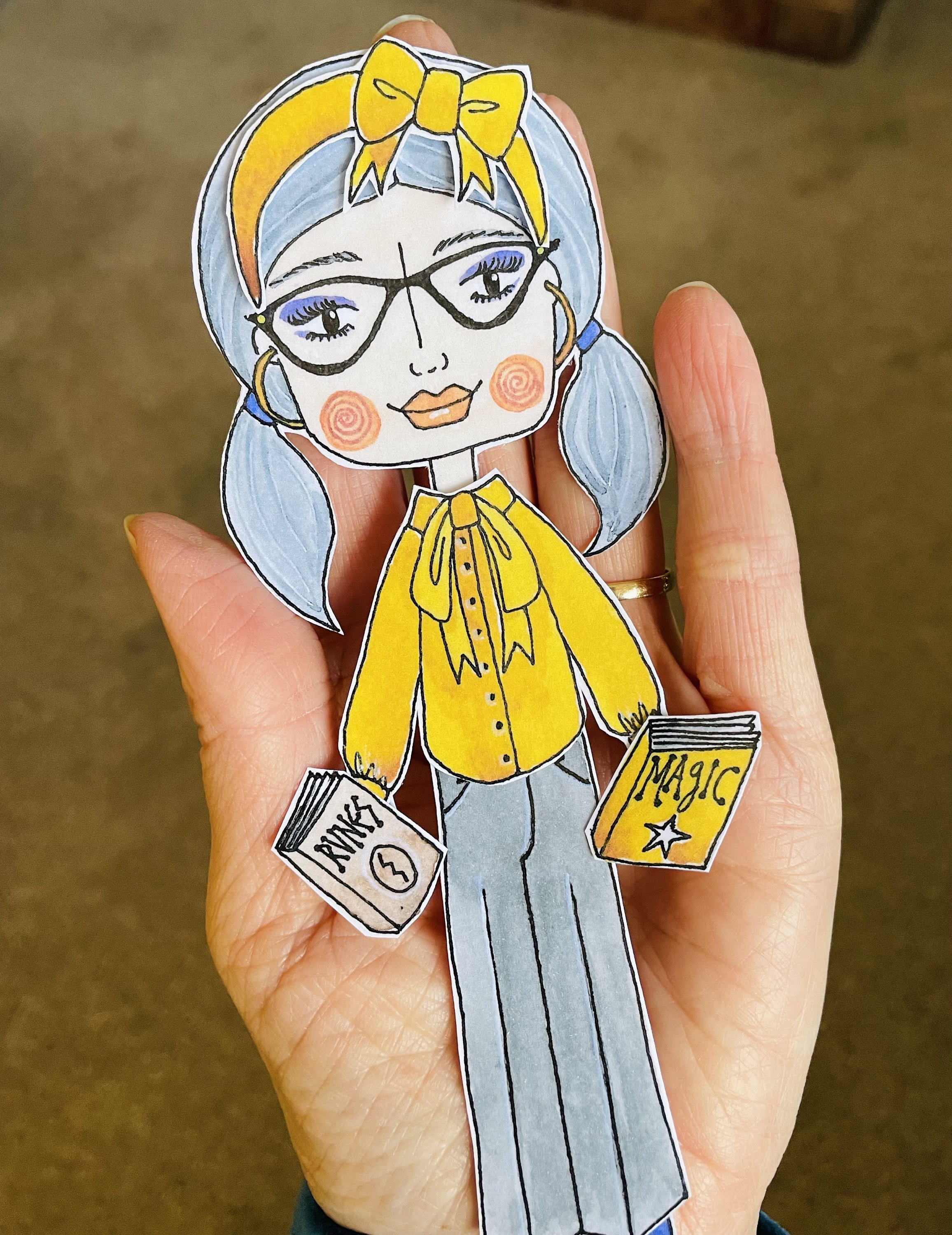 Laminated Paper Doll Libby Knowles Ready to Cut Out Art Doll and ...