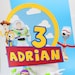 Toy Story Cake Topper, Custom Name Age Cake Topper, Birthday Cake ...