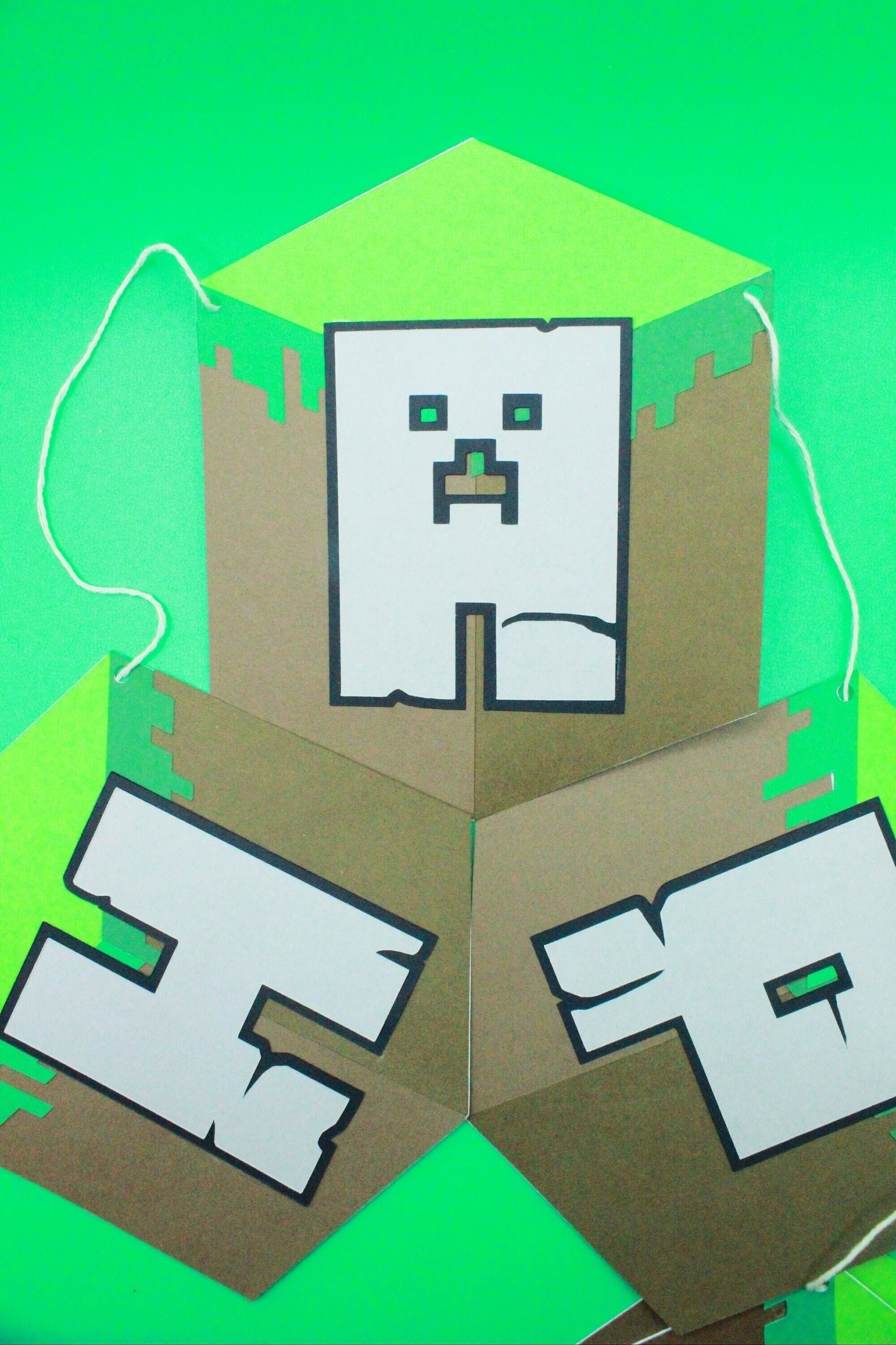 Minecraft Birthday Banner Minecraft Inspired Birthday Party - Etsy