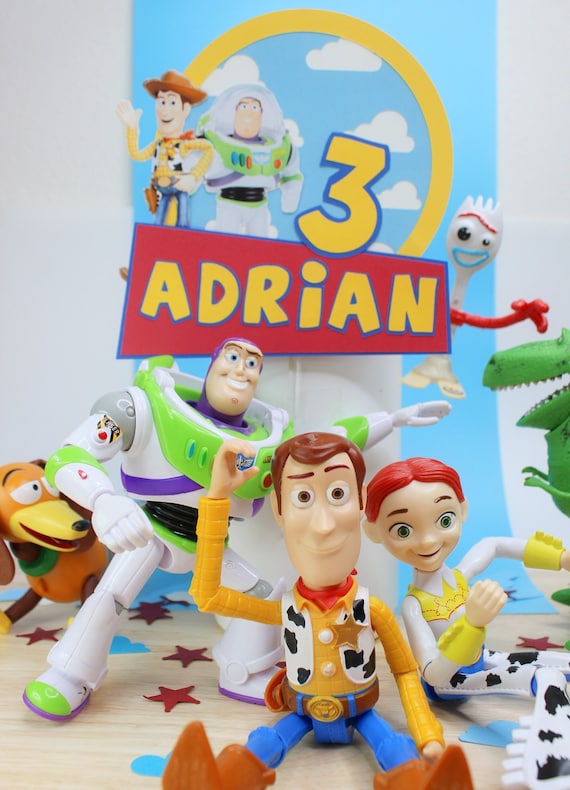 Toy Story Cake Topper Custom Name Age Cake Topper Birthday - Etsy