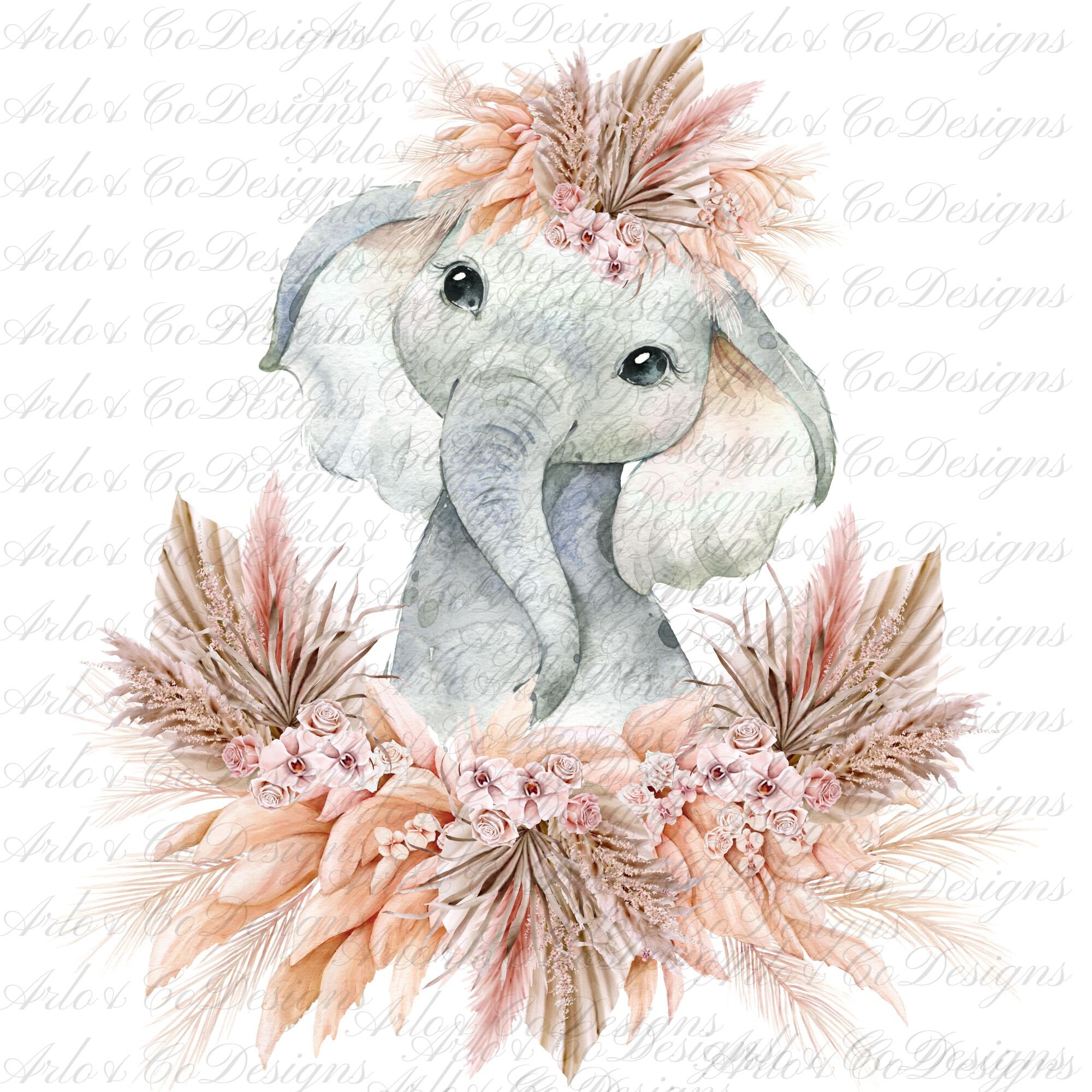 Cute Baby Elephant Png Clipart Digital Download/girls 2nd - Etsy