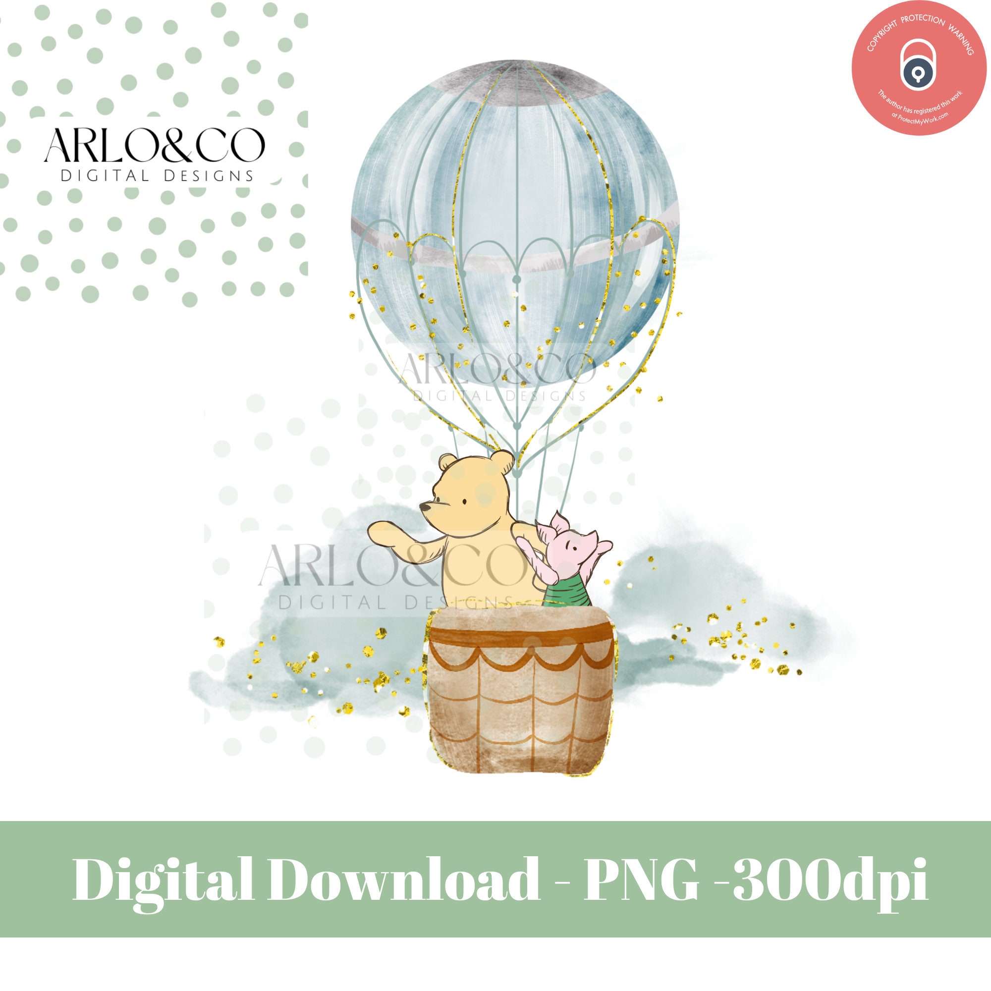 Classic Vintage Traditional Inspired Winnie-the-pooh and - Etsy