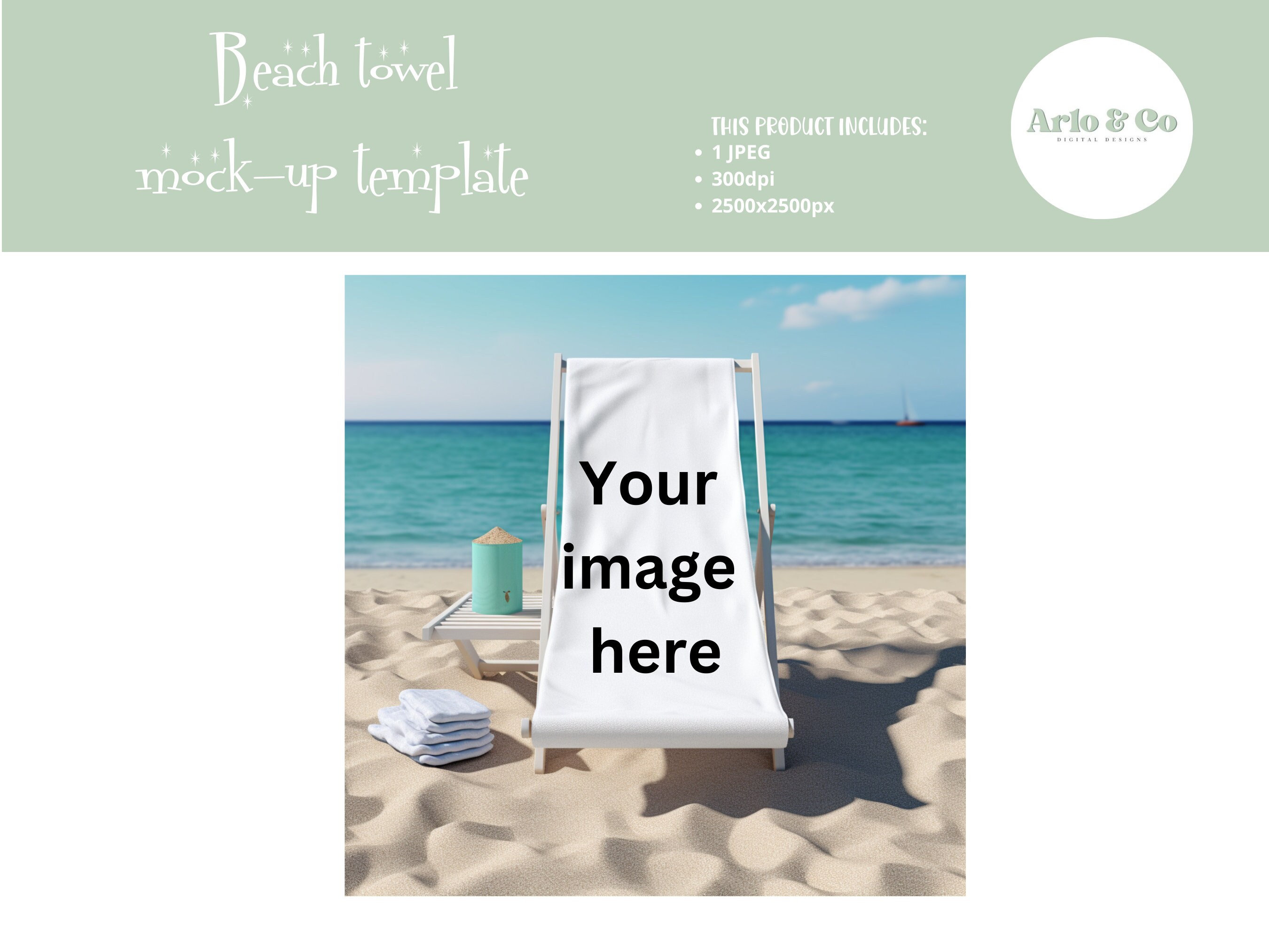 Beach Towel Template