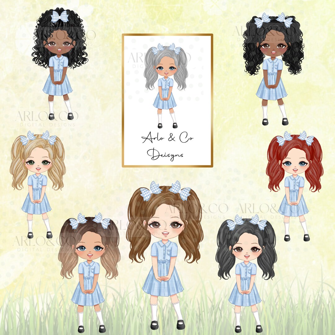 School Girl Png Sublimation Design/back to School Digital Download ...