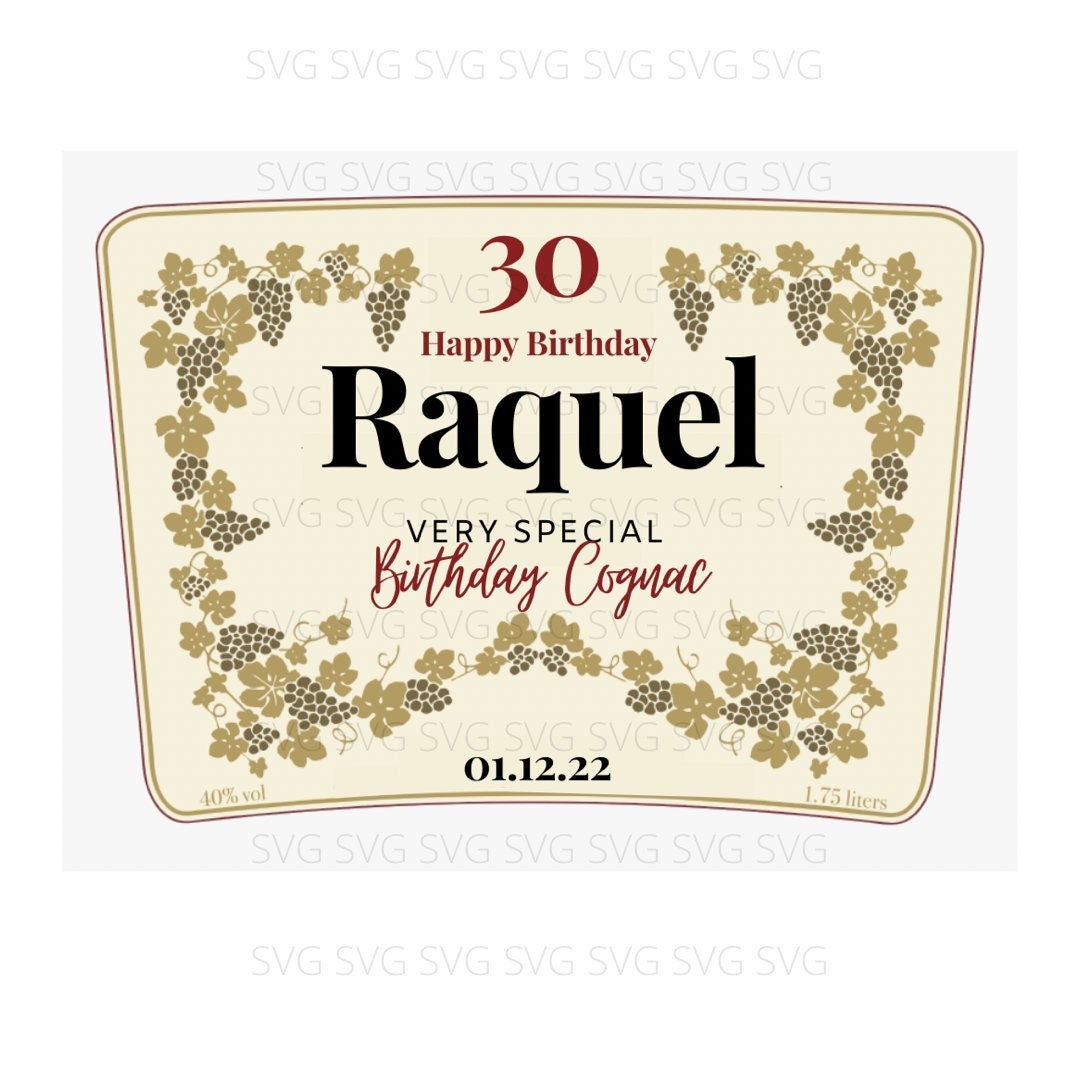 Personalized Cognac Label Custom Cognac/henny Label Liquor - Etsy