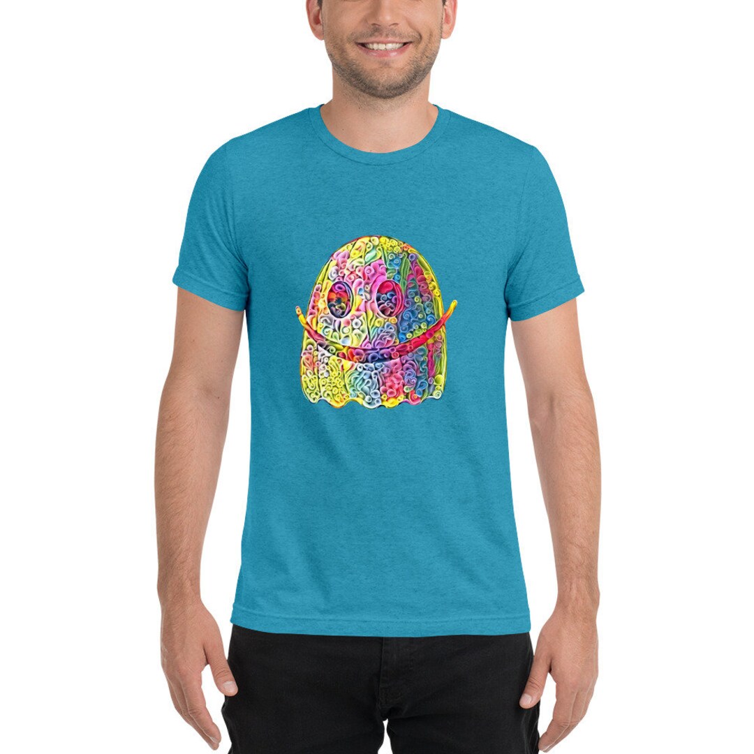 Mycogeeky's Swirly Ghost Short Sleeve Tri-blend T-shirt by - Etsy