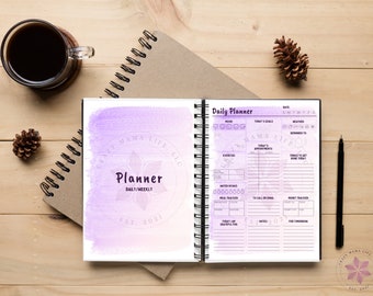 Multi Color Planner With Yearly Calendar, Undated Monthly Calendar ...