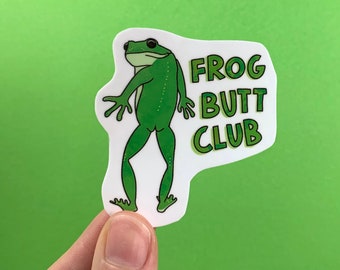 Frog Butt Sticker - Etsy