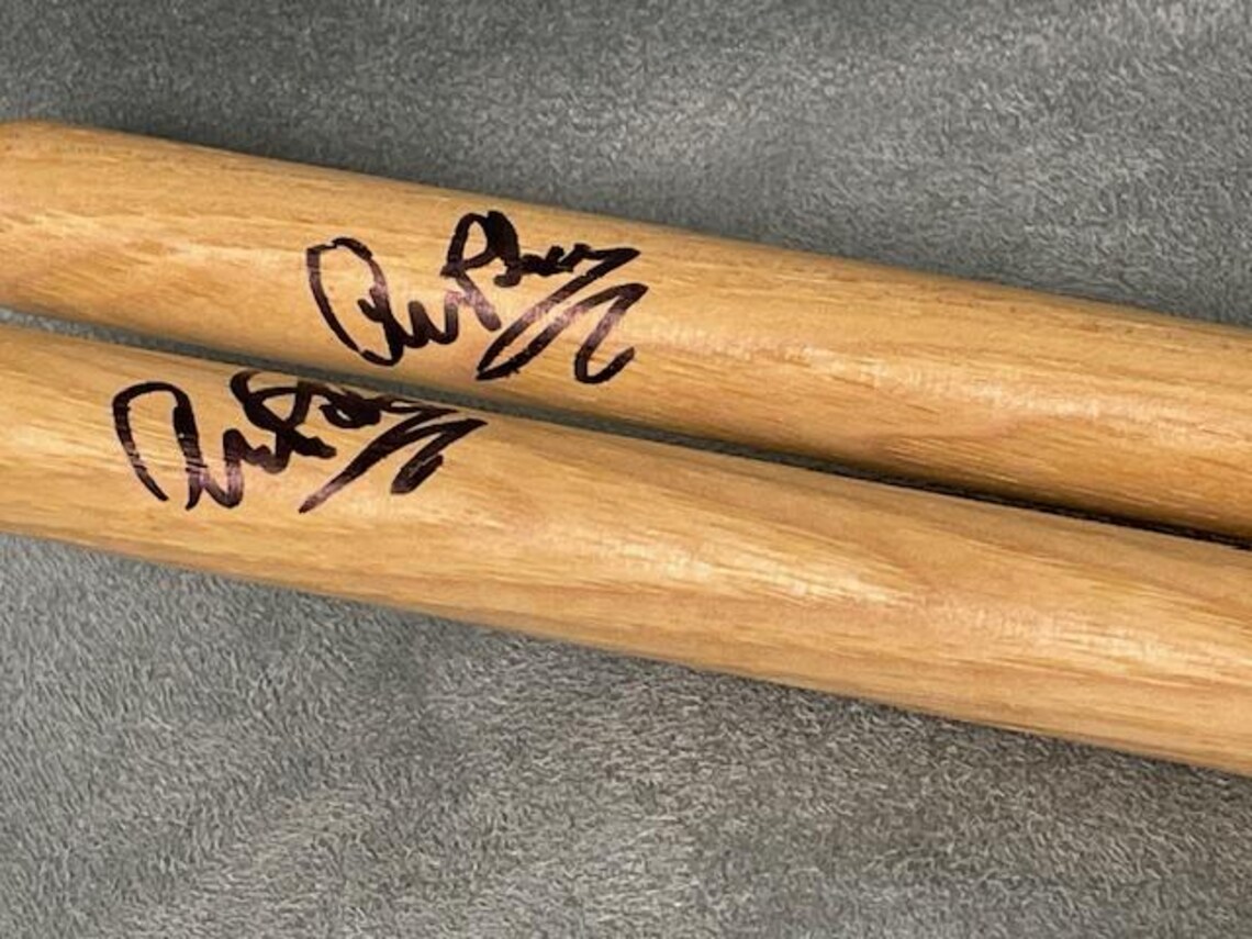 2 Pairs of Autographed Drumsticks - Etsy