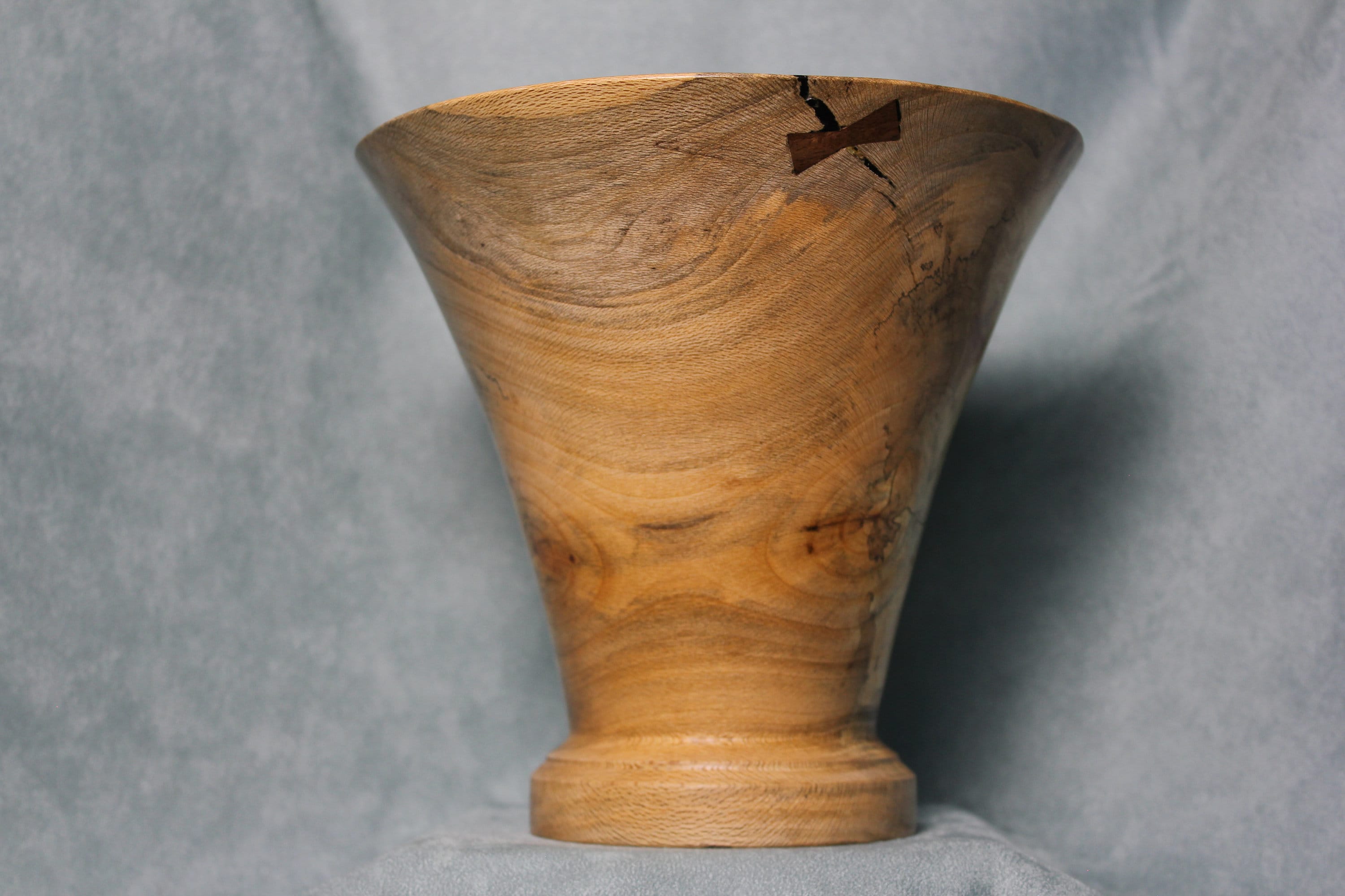 All Tied up 8 1/2 Diameter Funnel Form Made From Heavily Spalted ...