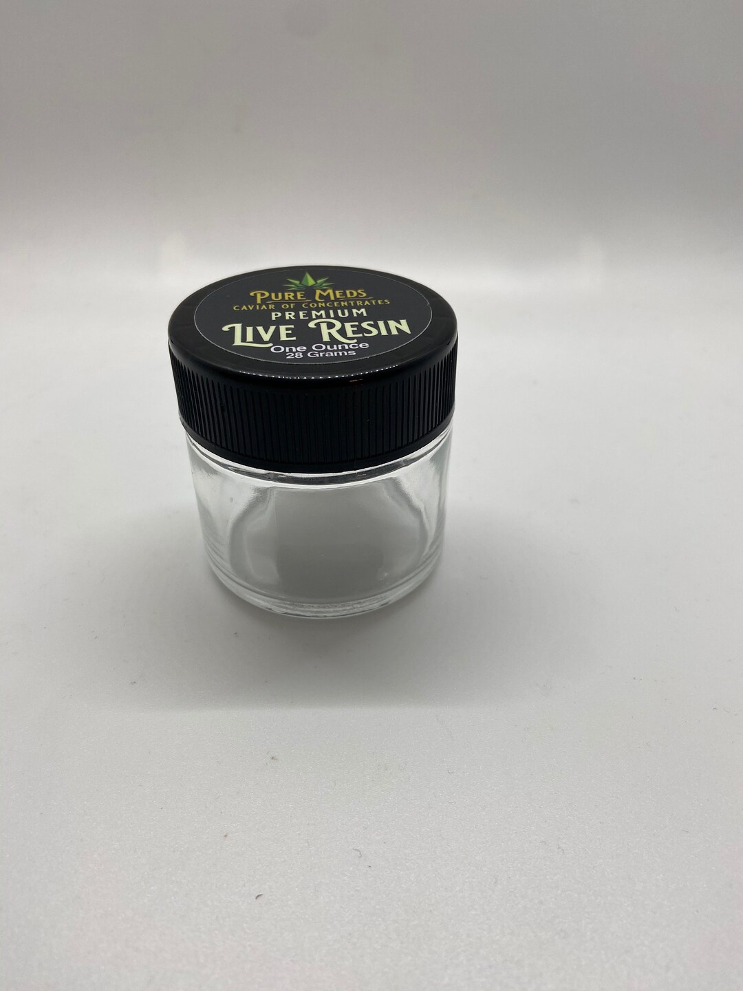 12 Pieces 60ML Child Proof Storage Container Clear Glass W ...