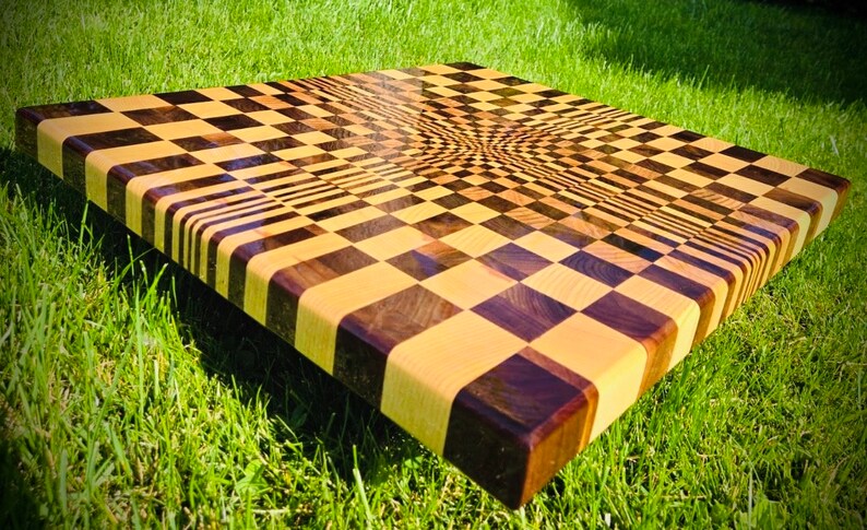 3D Illusion Cutting Board: Unique Kitchen Accessory for Modern Homes - Etsy