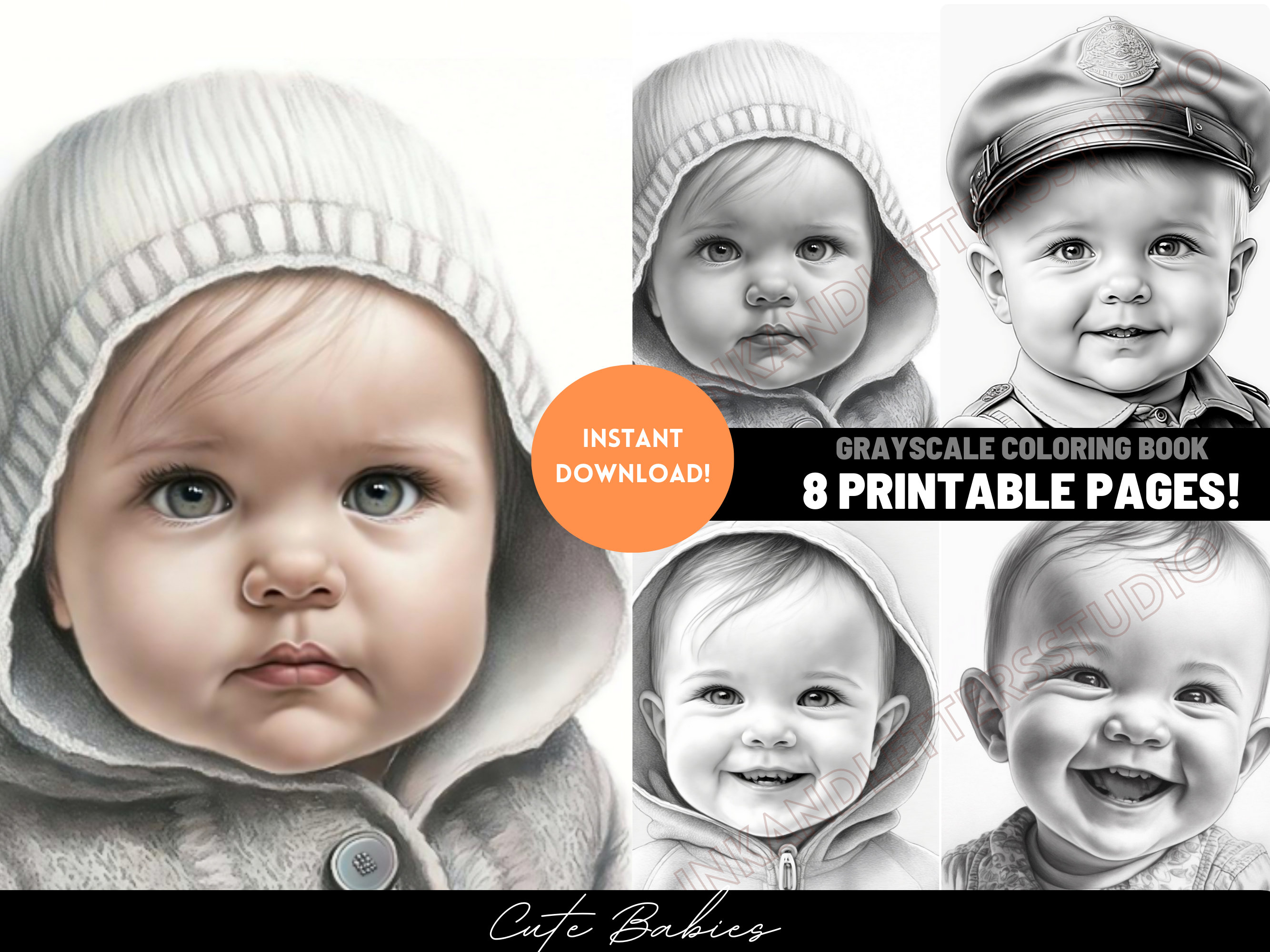 Cute Human Baby Coloring Pages