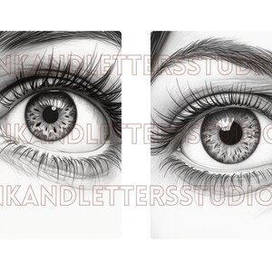 Beautiful Eyes Pupils Coloring Page Grayscale Adult Printable Coloring ...