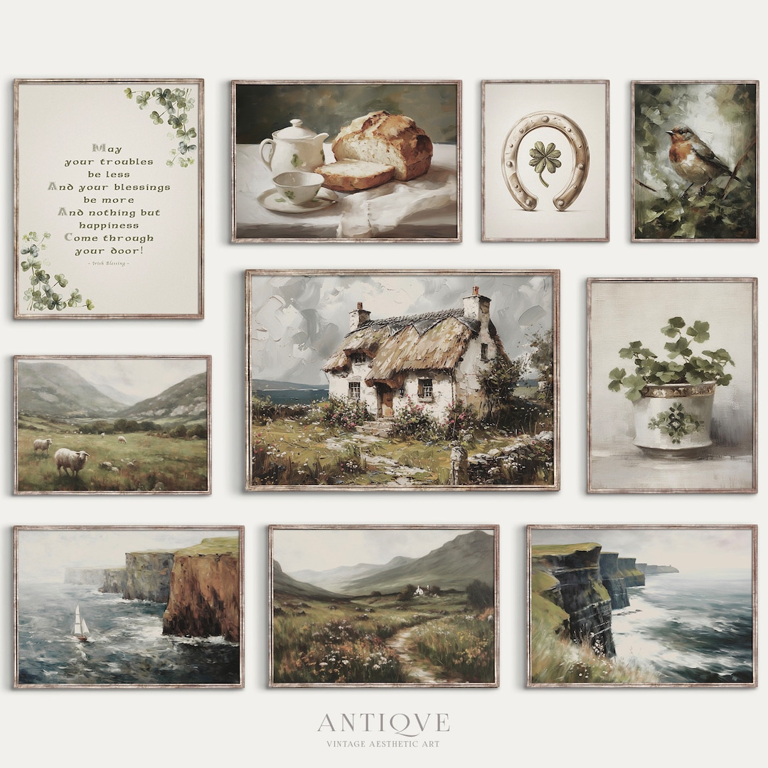 St. Patrick's Day Gallery Wall | Ireland Print Set | 10 Prints ...