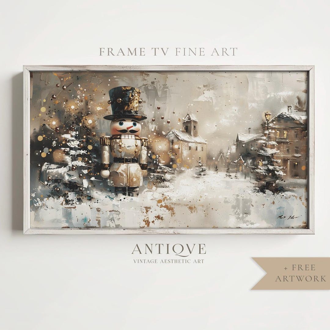 FRAME TV | Jolly Nutcracker Picture | Cozy Winter Still Life | Rustic ...