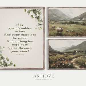 Ireland Gallery Wall | St. Patrick's Day Print Set | Irish Cottage | 10 ...