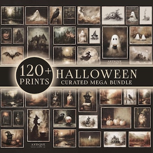 Halloween Mega Bundle Prints | 120+ Prints | Spooky Fall Decor | Gothic ...