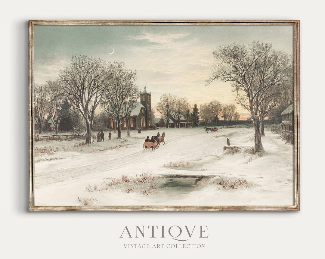 Winter Snowy Print | Christmas Decor | Printable Download | 563 - Etsy
