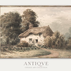 Vintage Cottage Print | Watercolour Painting | Printable Download | 469 ...