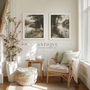 Spring Portrait Gallery Wall | Vertical Spring Artwork Print Set | 15 ...
