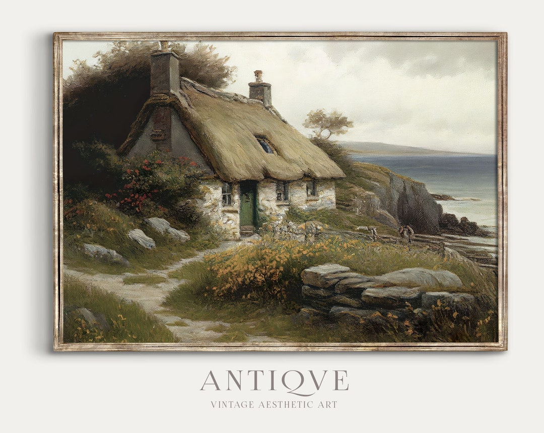 Irish Thatched Cottage by the Sea With Flowers | Ireland Home Decor ...
