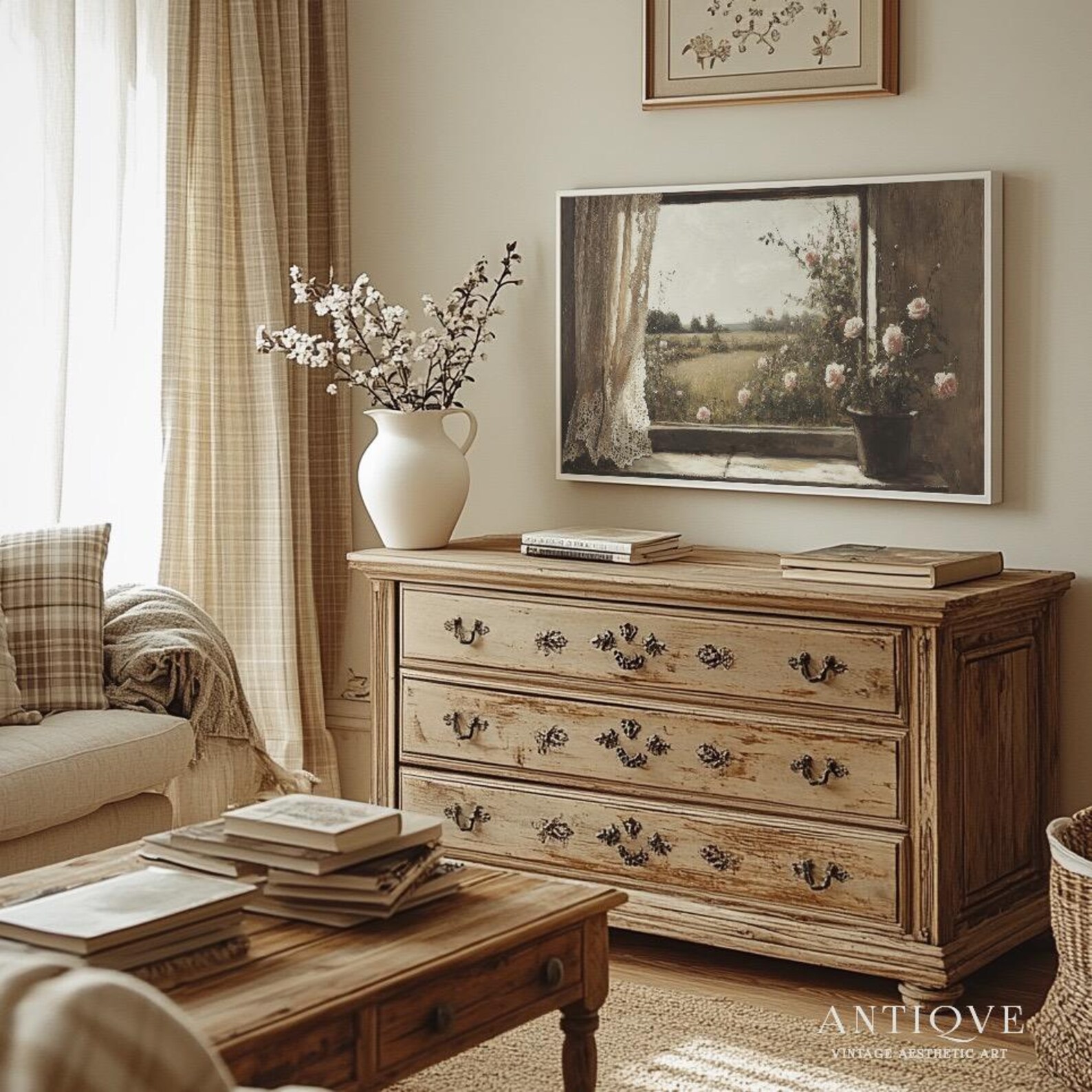 FRAME TV | Romantic Country Window View | Rustic Floral Still Life ...