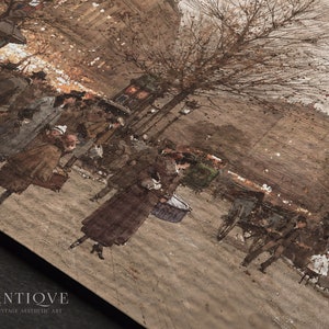 French Fall Painting | Autumn City Art | Vintage Printable Art | Wall ...