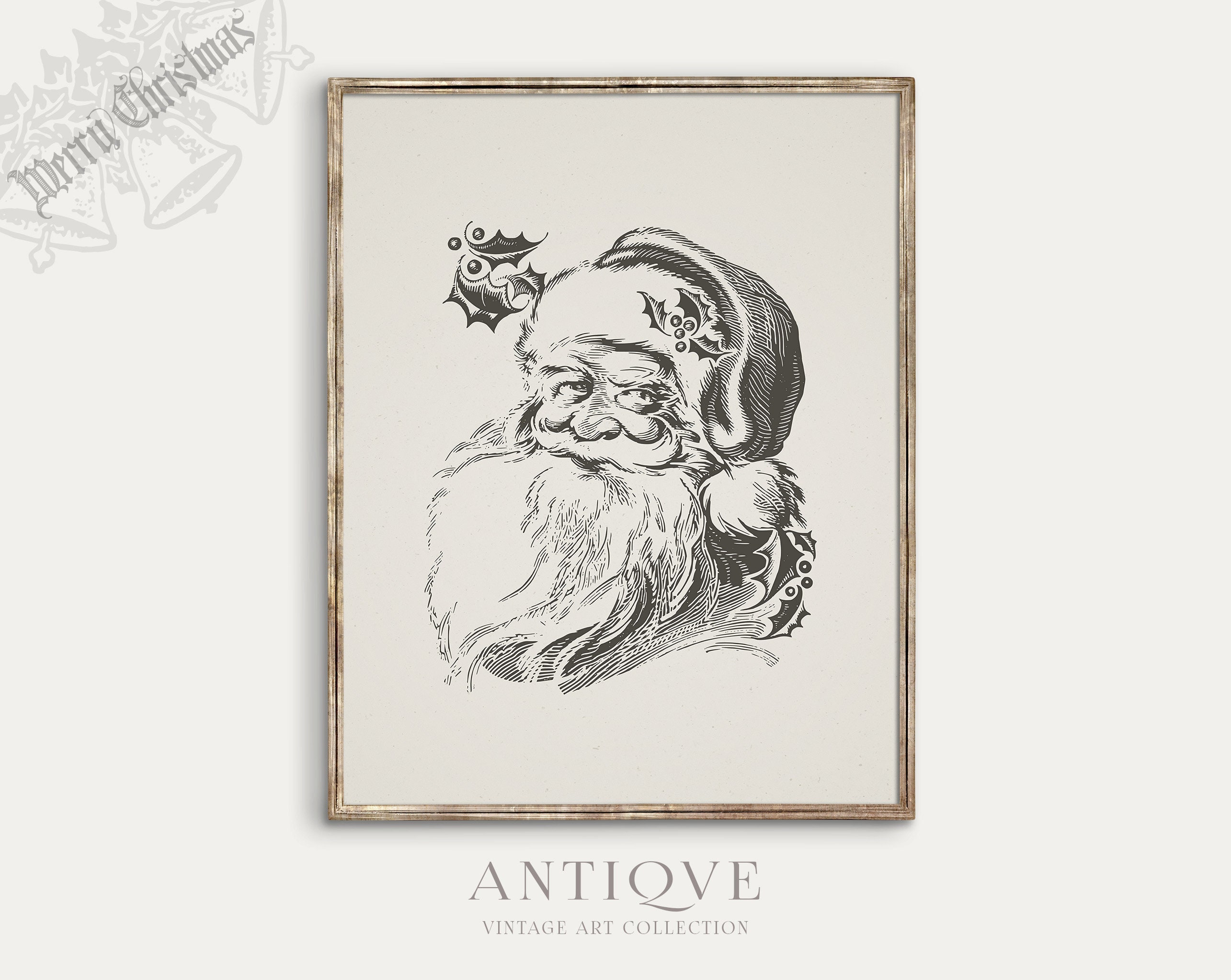 Vintage Christmas Print Set of 6 Prints Christmas Tree - Etsy