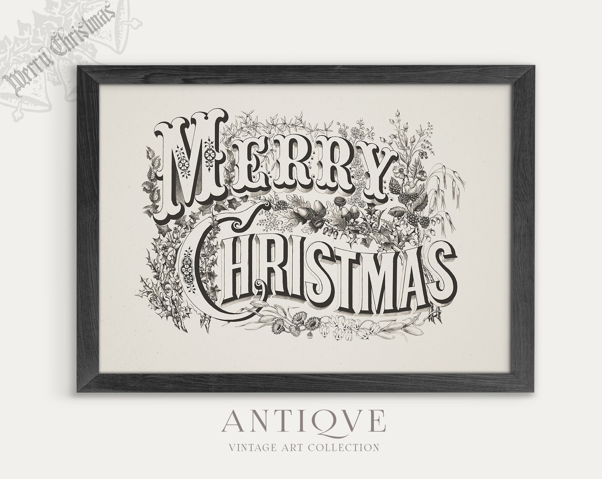 Vintage Christmas Print Set of 6 Prints Christmas Tree - Etsy