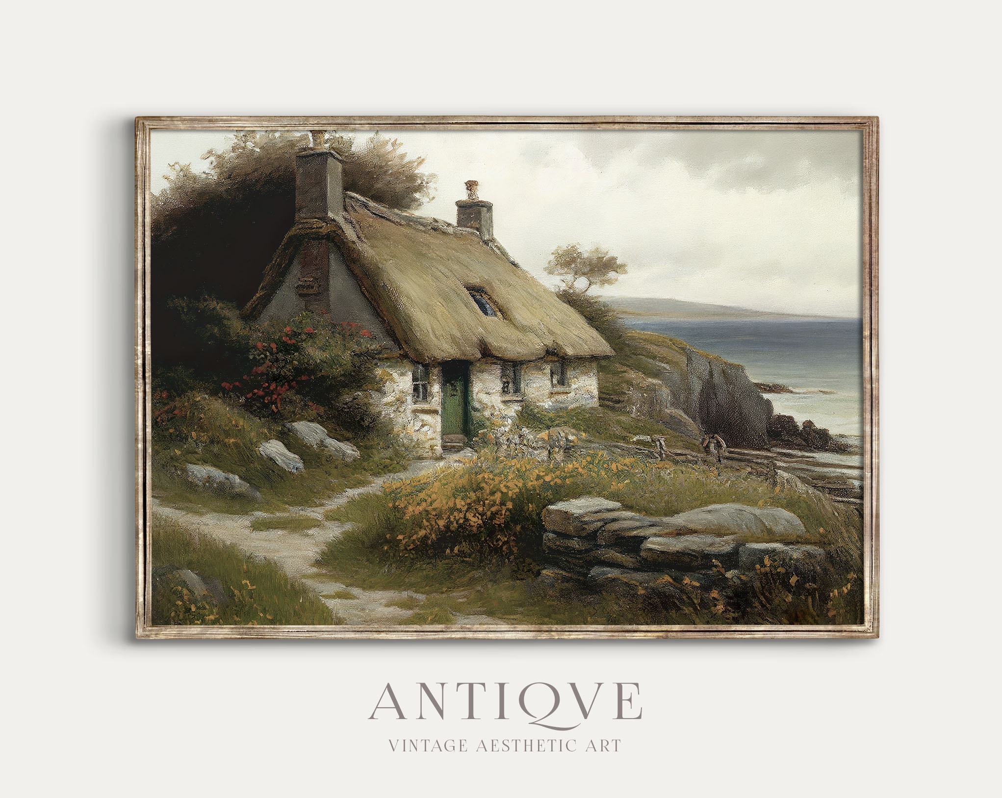 Irish Thatched Cottage by the Sea With Flowers | Ireland Home Decor ...