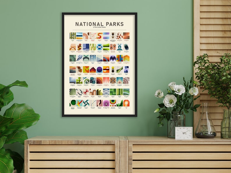 US National Park Checklist Poster National Parks Tracker National Park ...