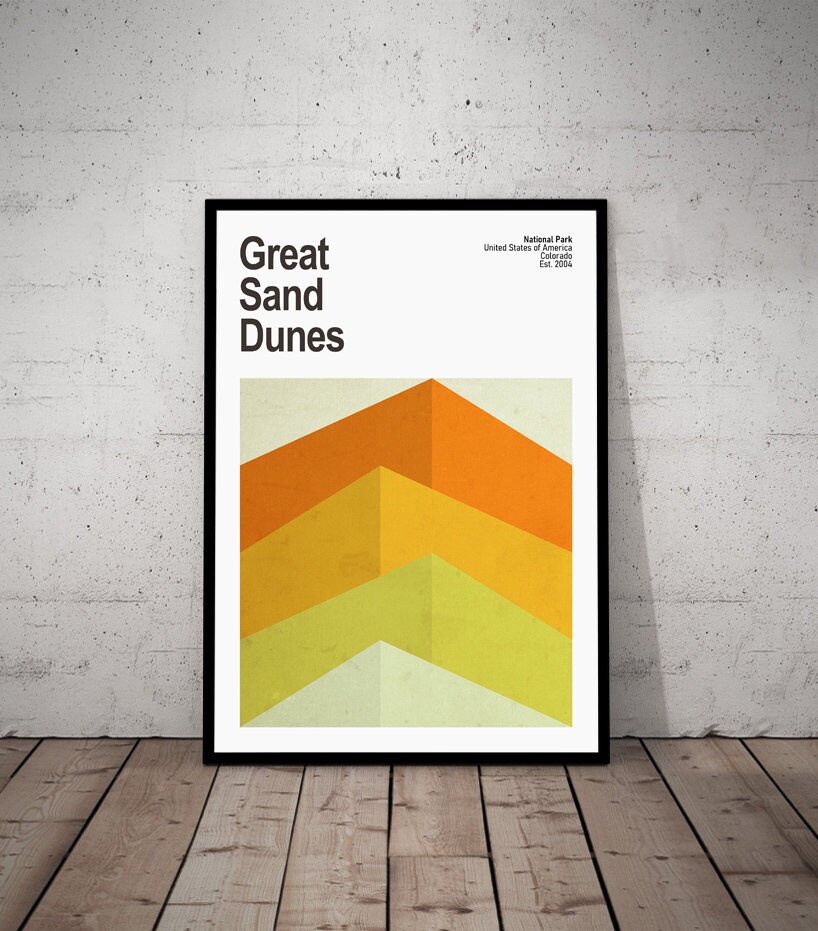 Great Sand Dunes National Park Poster | Etsy