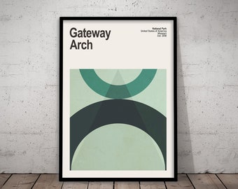 The Gateway Arch National Park Poster - Etsy