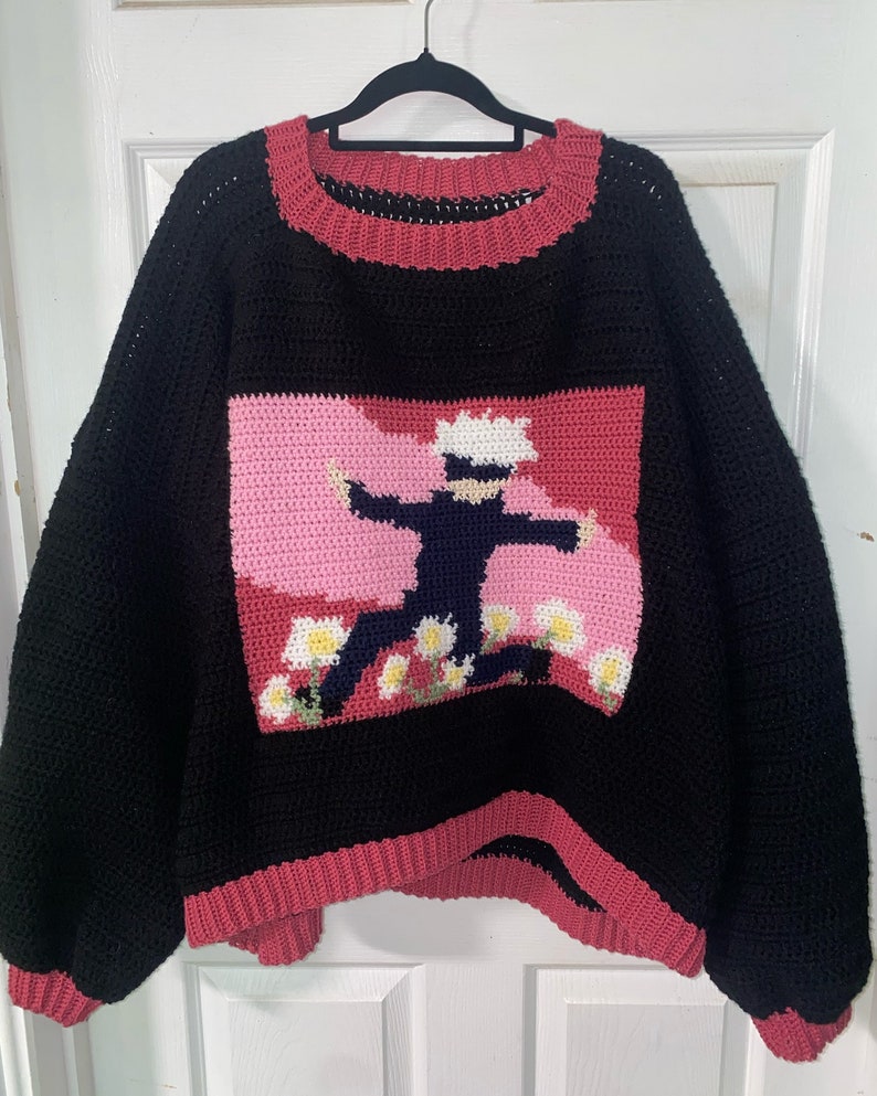 Gojo Sweater - Crocheted - Jujutsu Kaisen JJK - Etsy