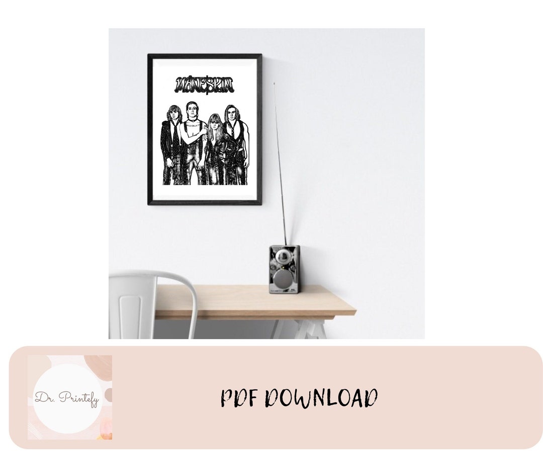 Maneskin Download Posters Printable Maneskin Fan Zitti E Buoni Portrait ...