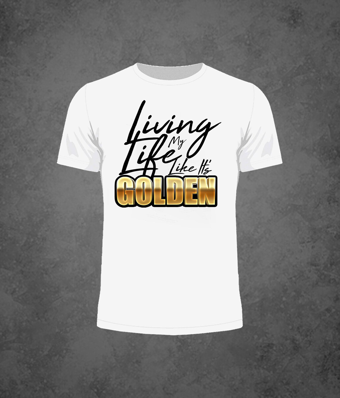 Living My Life Like It's Golden Adult Period Shirt With Saying Crew ...