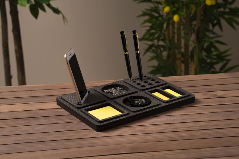 Wooden Modular Desk Organizer Set for Accessories Office & - Etsy