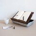 Mini Book Stand With Cushion, Storage Area, Portable and Height ...