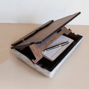 Mini Book Stand With Cushion, Storage Area, Portable and Height ...