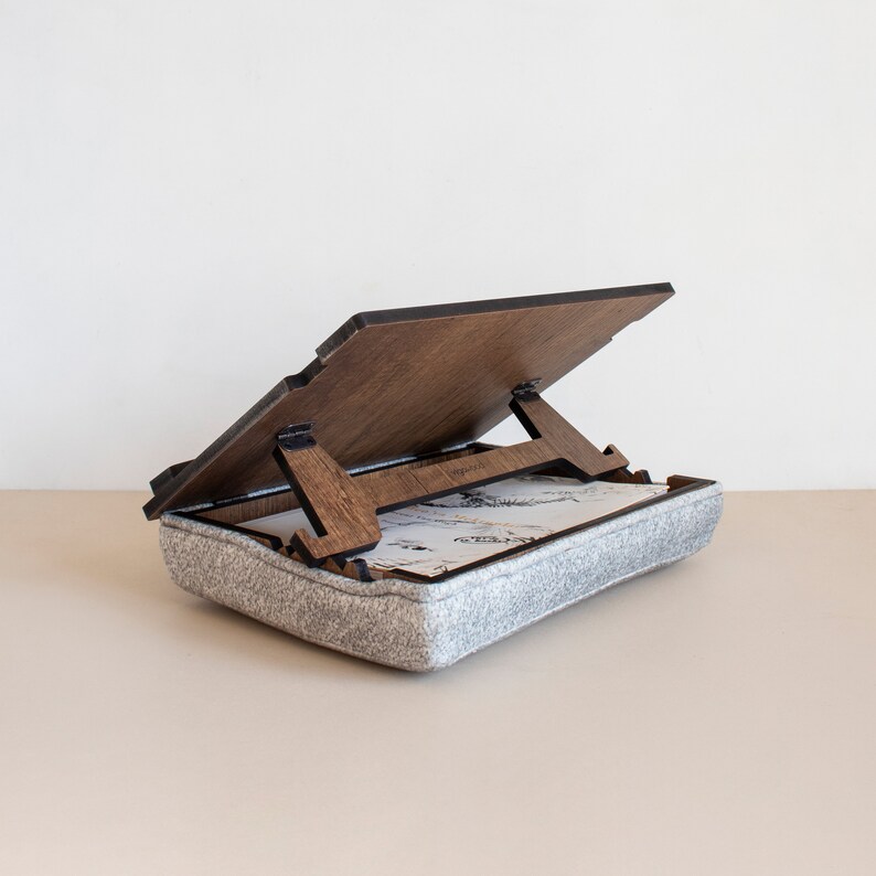 Mini Book Stand With Cushion Storage Area Portable and - Etsy