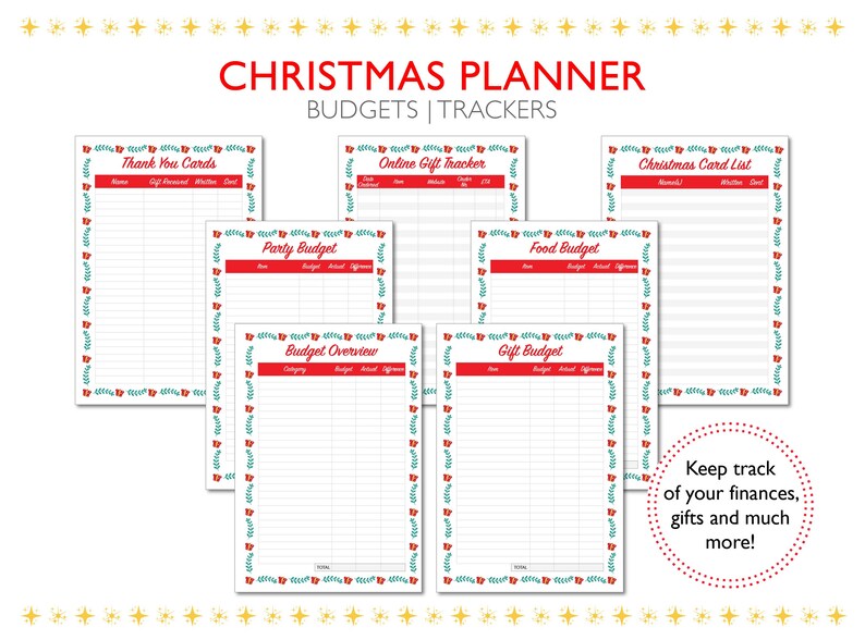 Christmas Holiday Planner Printable Kit, Christmas Organiser, Xmas to ...