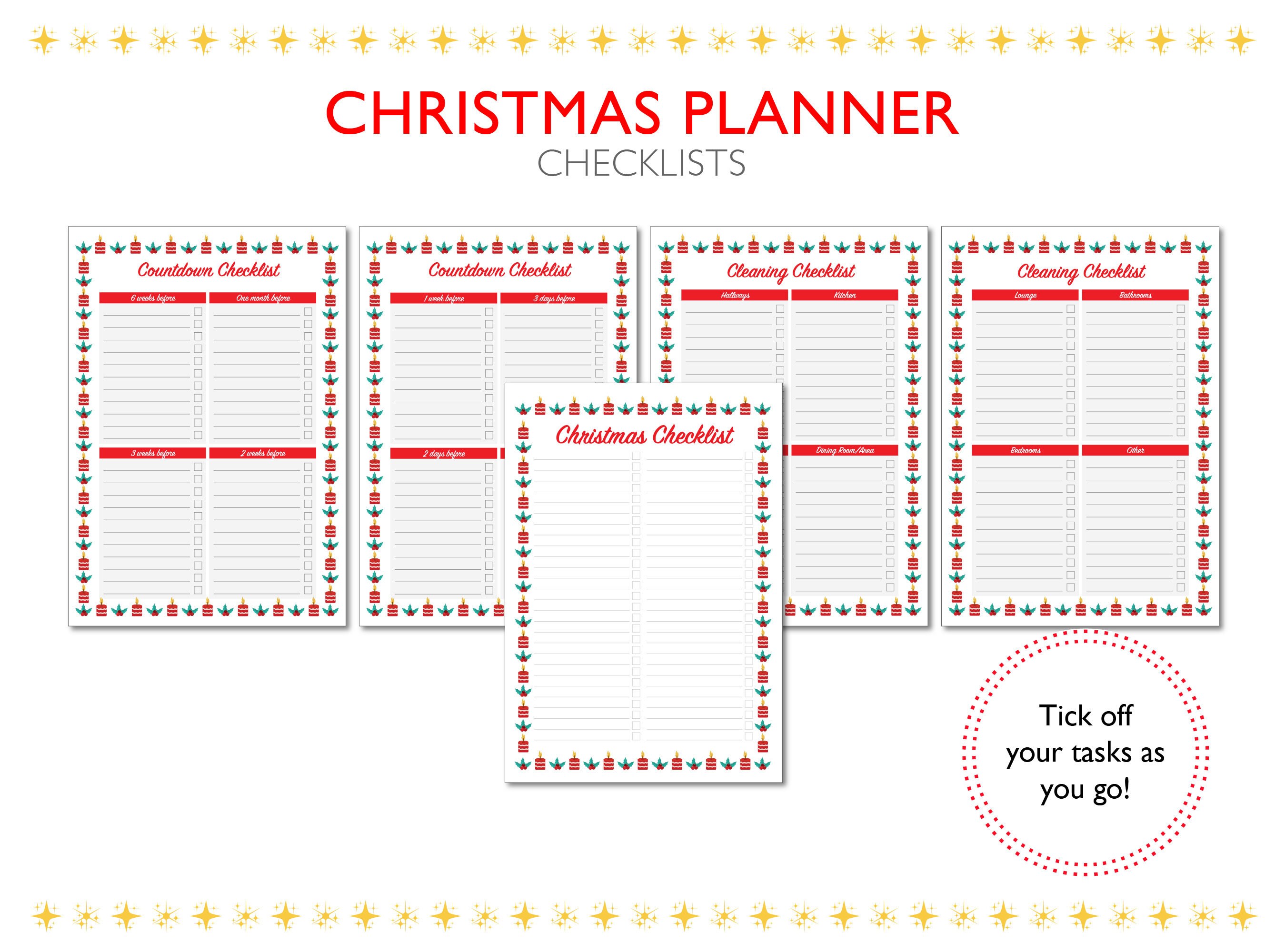 Christmas Holiday Planner Printable Kit, Christmas Organiser, Xmas to ...